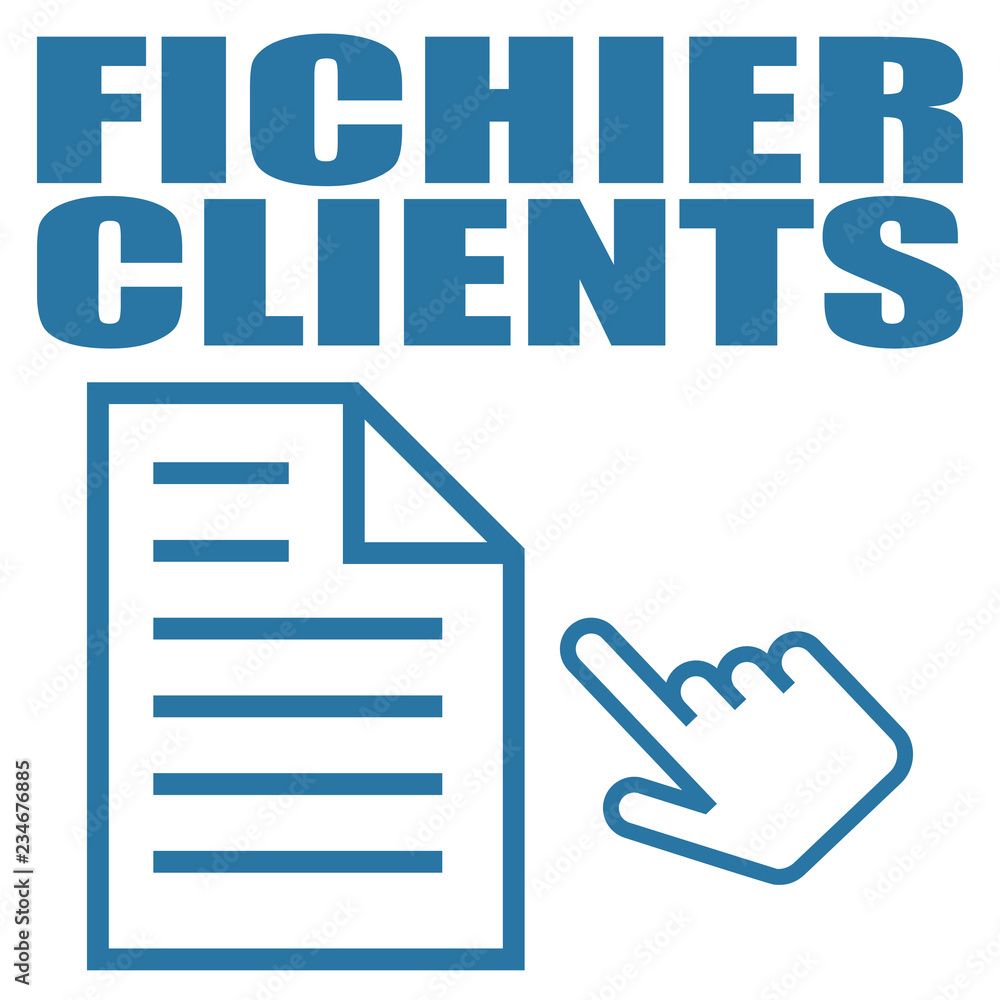 Logo fichier clients. Stock Vector | Adobe Stock