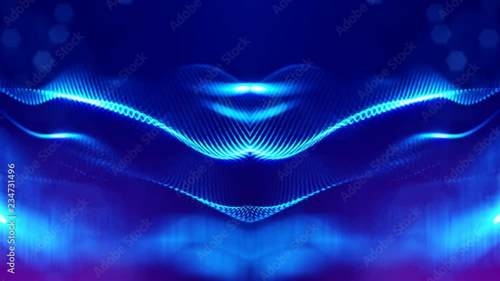 4k interesting abstract looped backgrounds with luminous particles with ...
