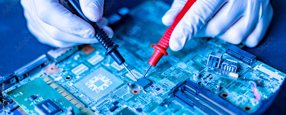 scientist hands in the researching university work with the new ...