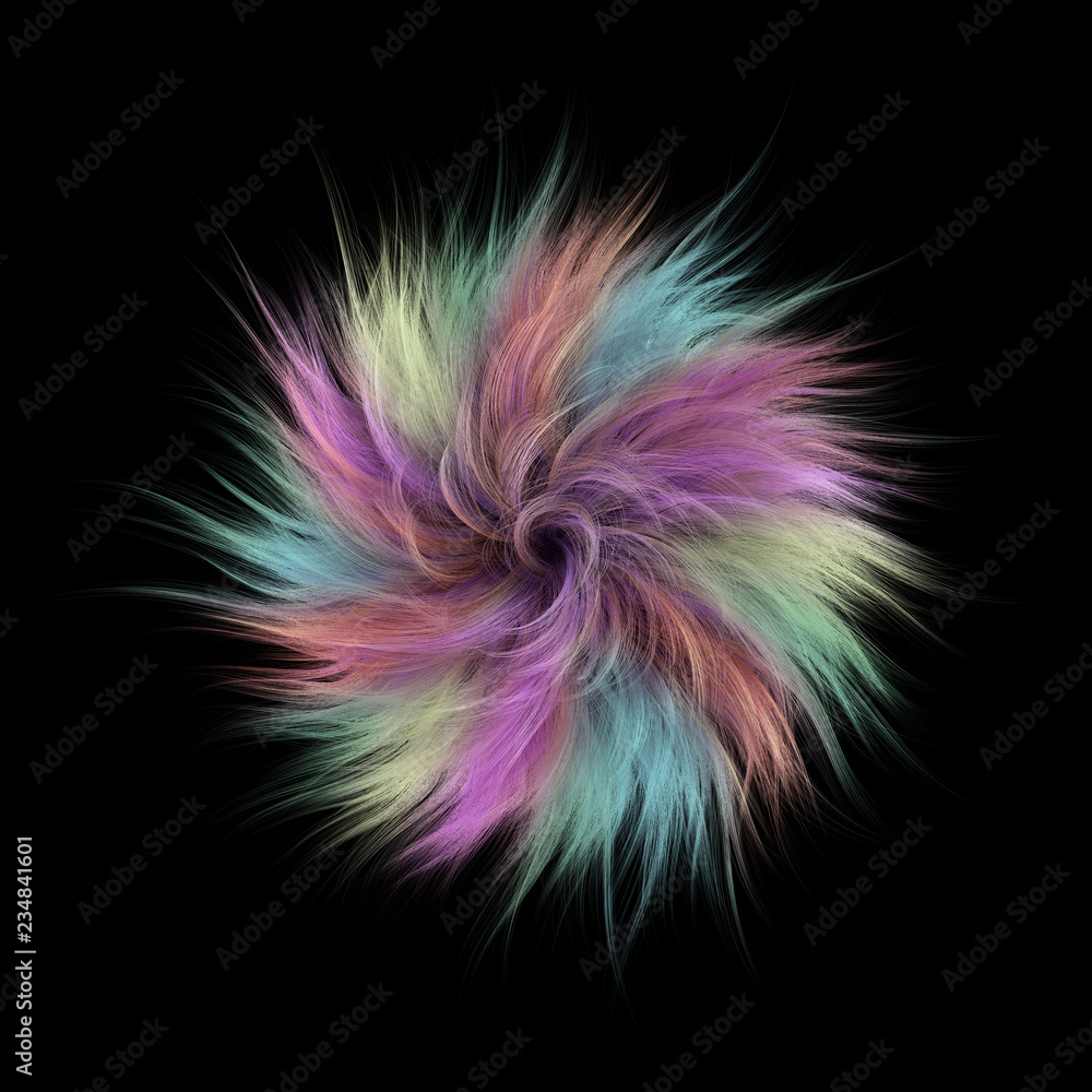 Furry Ball Render