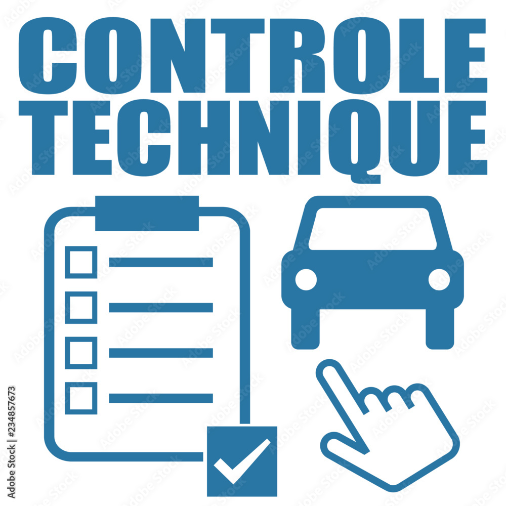 Logo contrôle technique. Stock Vector | Adobe Stock