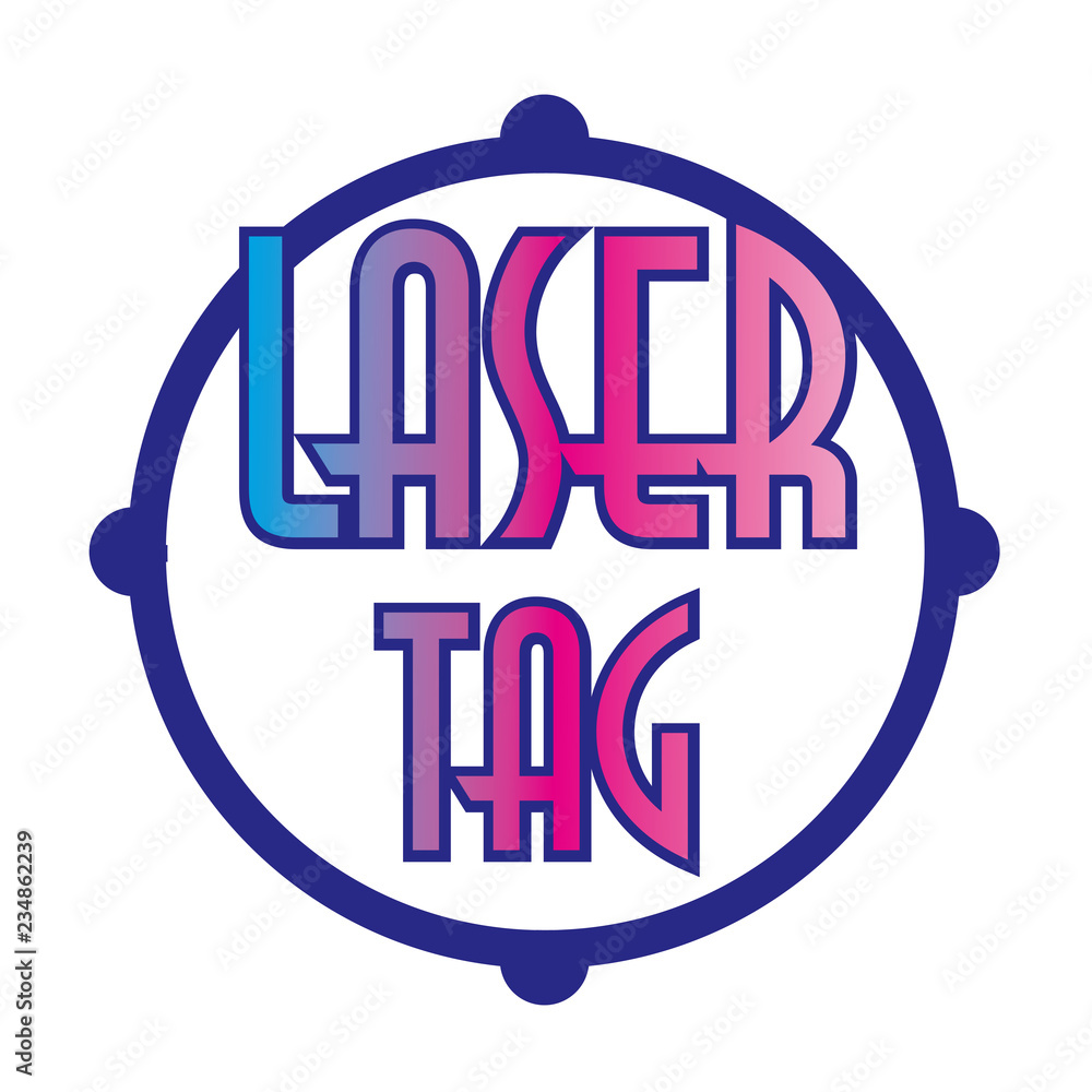 vector logo for laser tag and airsoft Stock Vector | Adobe Stock
