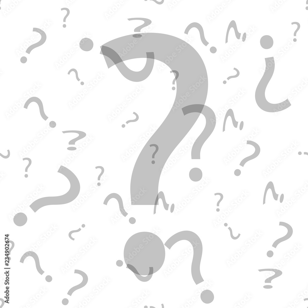 Question mark seamless pattern . Vector seamless pattern with question ...