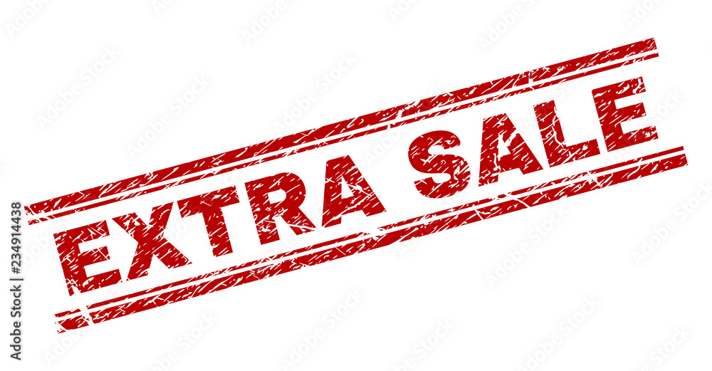 EXTRA SALE seal imprint with corroded texture. Red vector rubber print ...