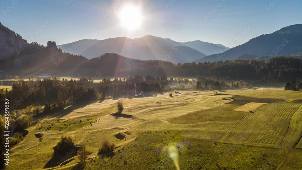 Aerial footage from the beautiful Lake Cresta, located in the Swiss ...