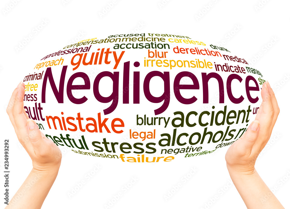 Negligence word cloud hand sphere concept Stock Illustration | Adobe Stock