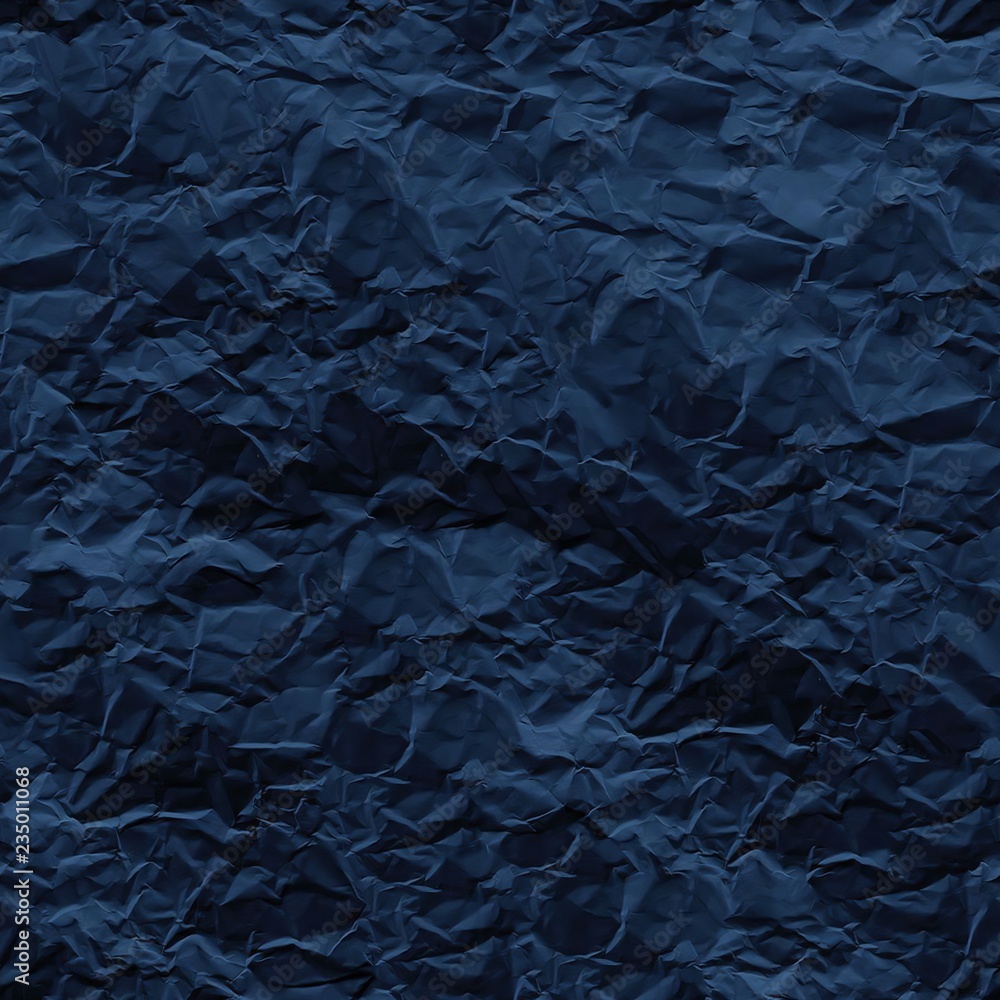 Dark Crumpled Paper Pattern. Seamless Background texture. Stock Photo ...