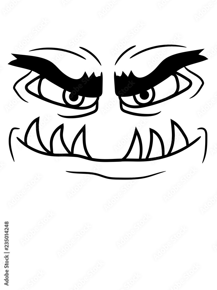 kopf gesicht klein monster horror halloween lustig comic cartoon ...