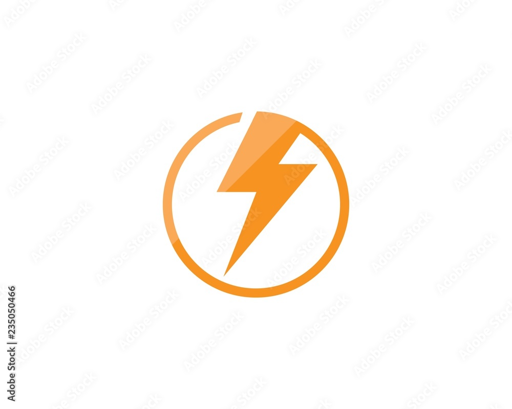 Lightning Logo vector Stock Vector | Adobe Stock