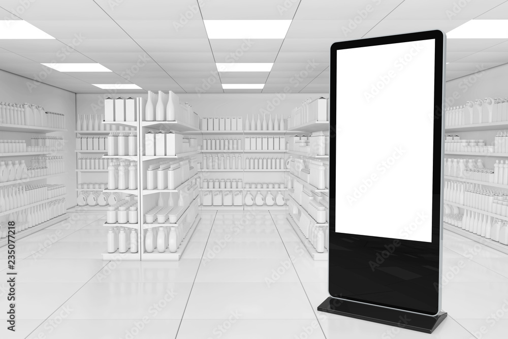 Blank Trade Show LCD Screen Stand as Template for Your Design near ...