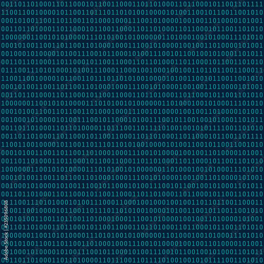 Digital Matrix, Bits Pattern, Ones and Zeros - Abstract Modern Dark ...