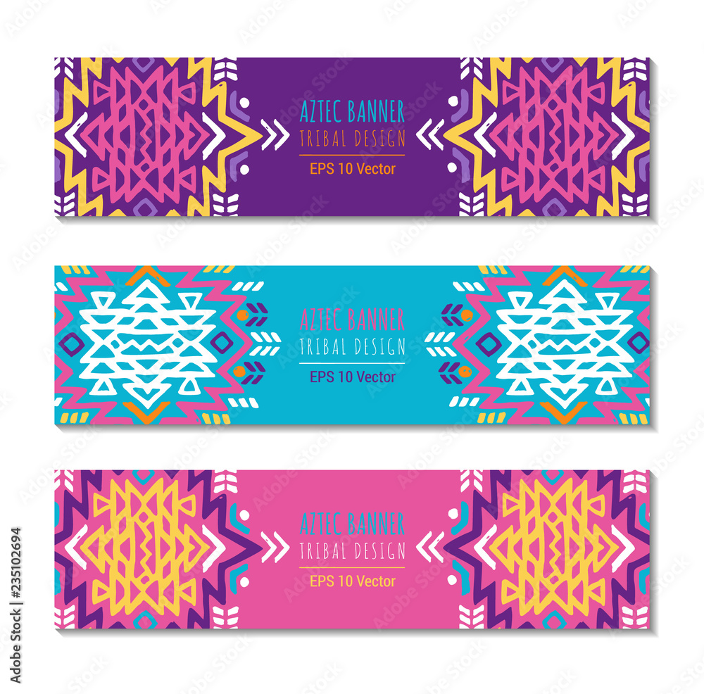 Colorful Aztec Tribal Designs