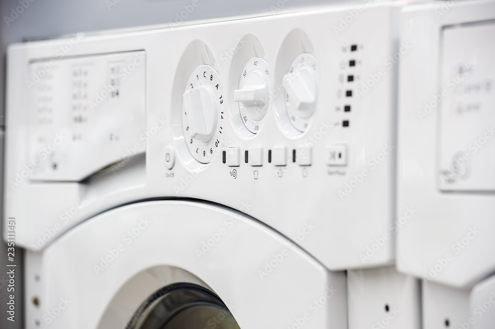washing mashine control panel Stock Photo | Adobe Stock