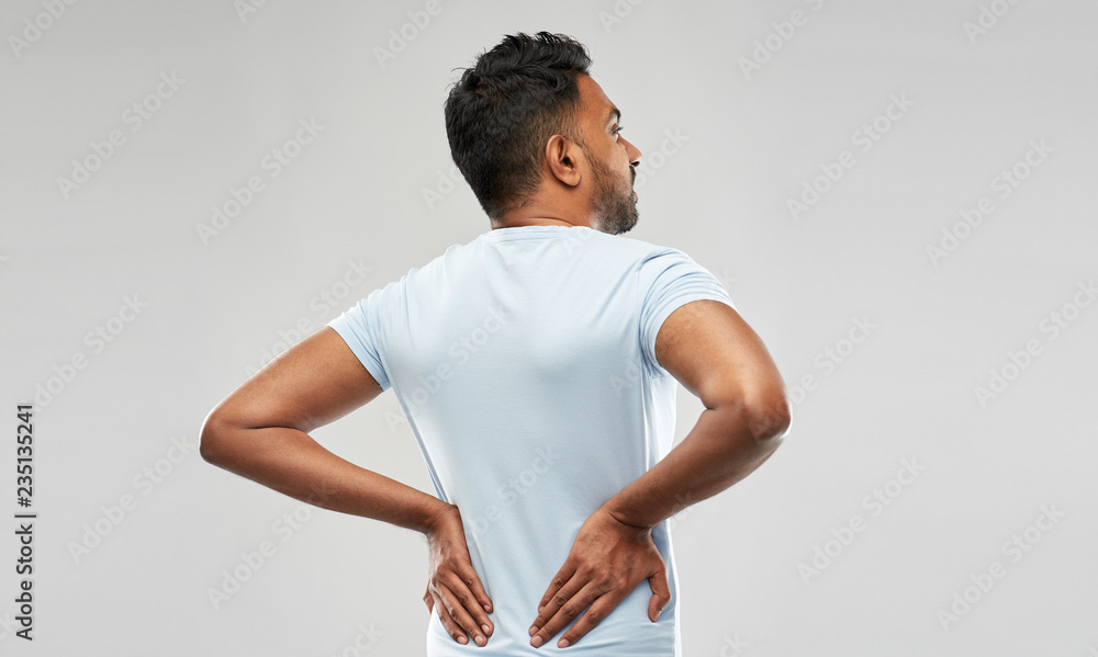 health problem and people concept - unhappy indian man suffering from ...