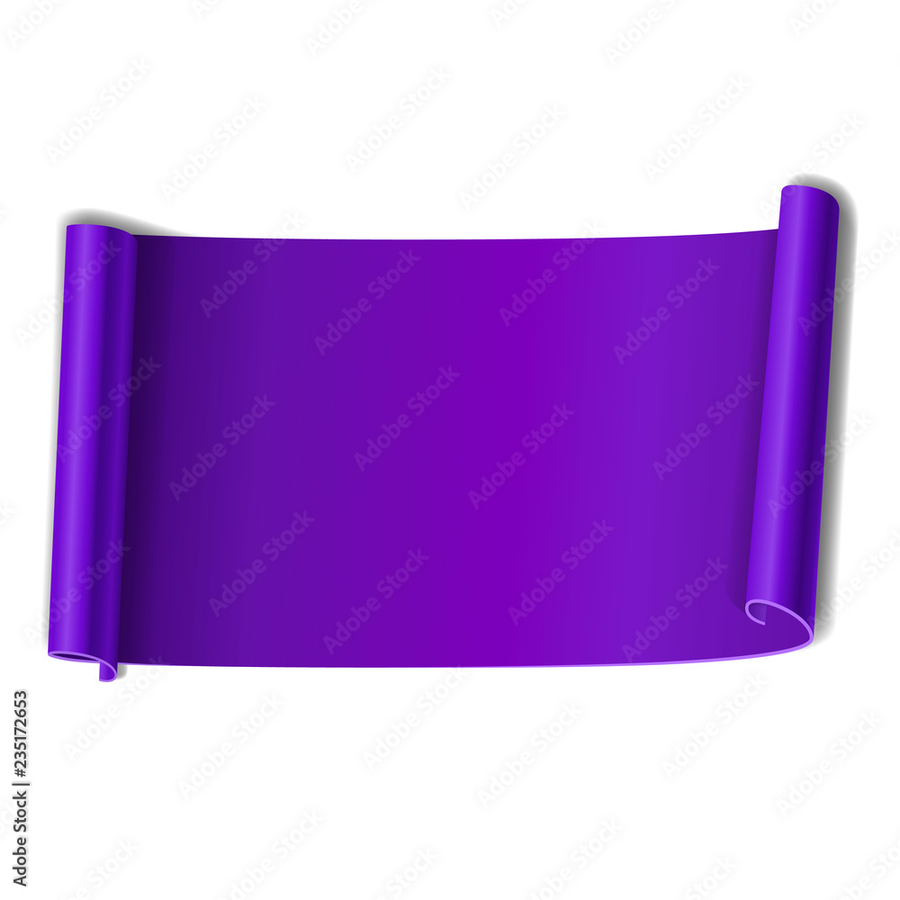 Curved Banner Scroll Design