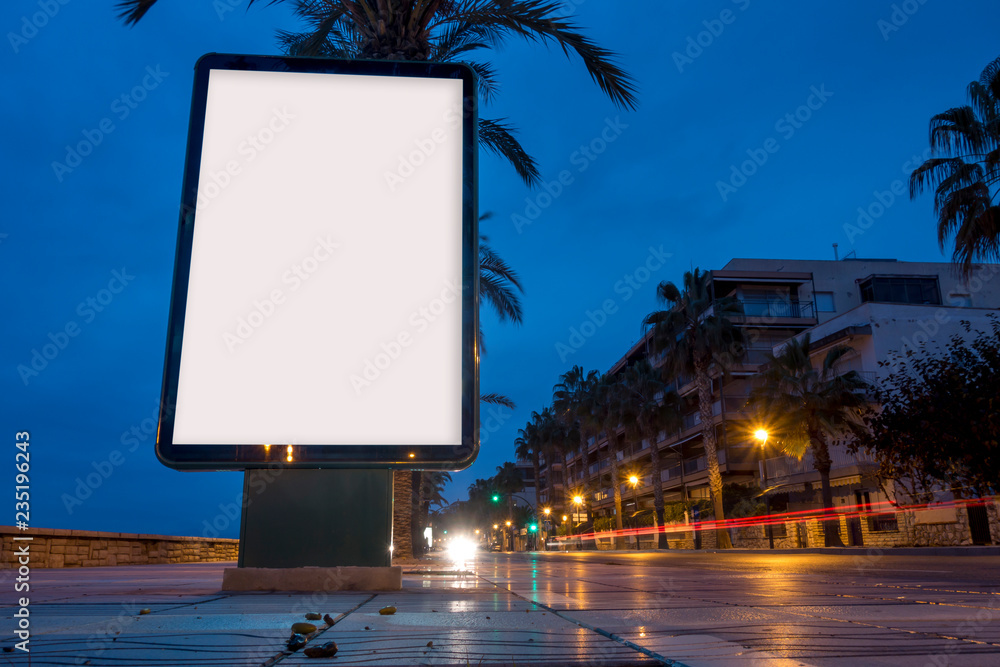 Blank advertisement mock up Stock Photo | Adobe Stock
