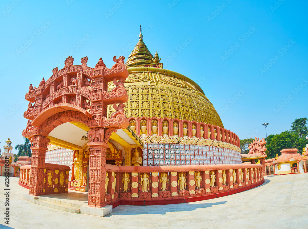 The stunning pagoda of Sitagu International Buddhist Academy with ...