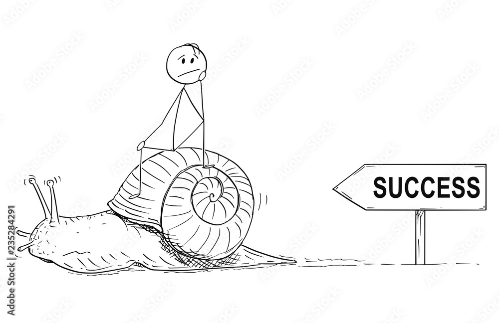 Cartoon stick drawing conceptual illustration of frustrated man or ...