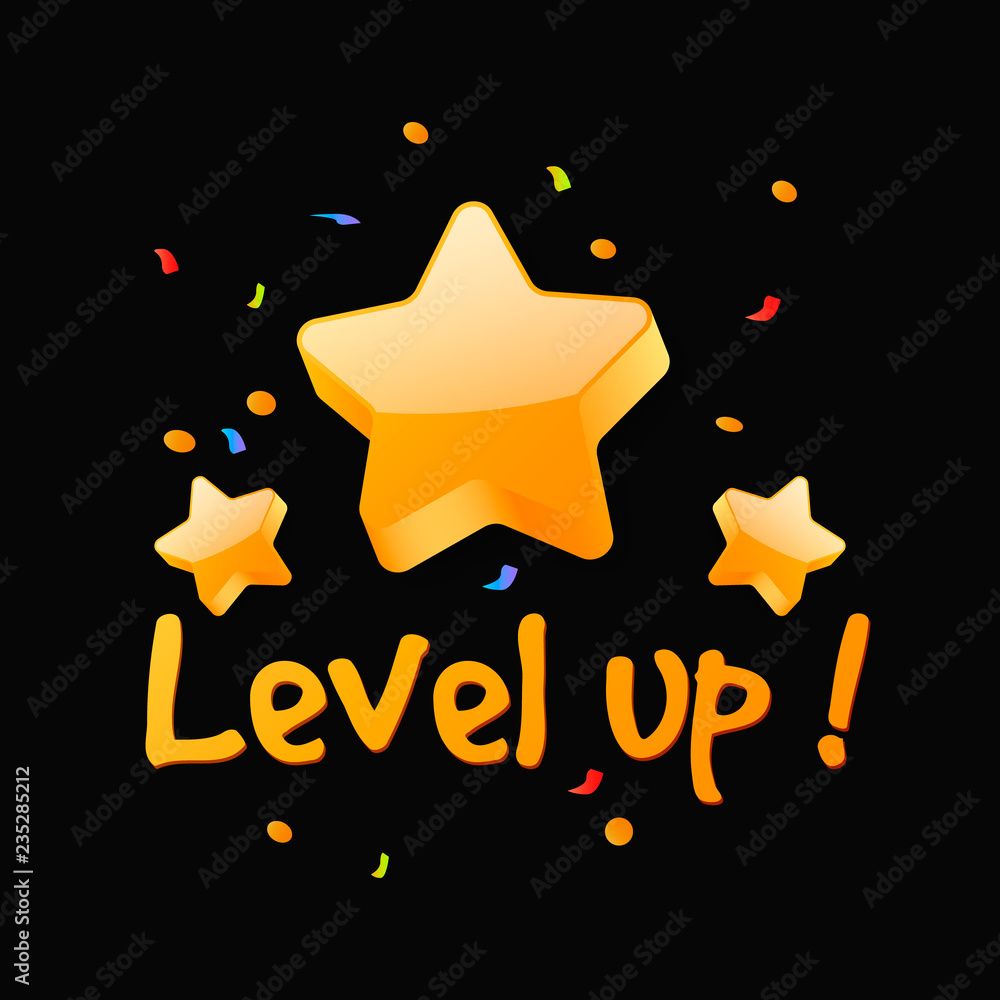 level up reward Stock Vector | Adobe Stock
