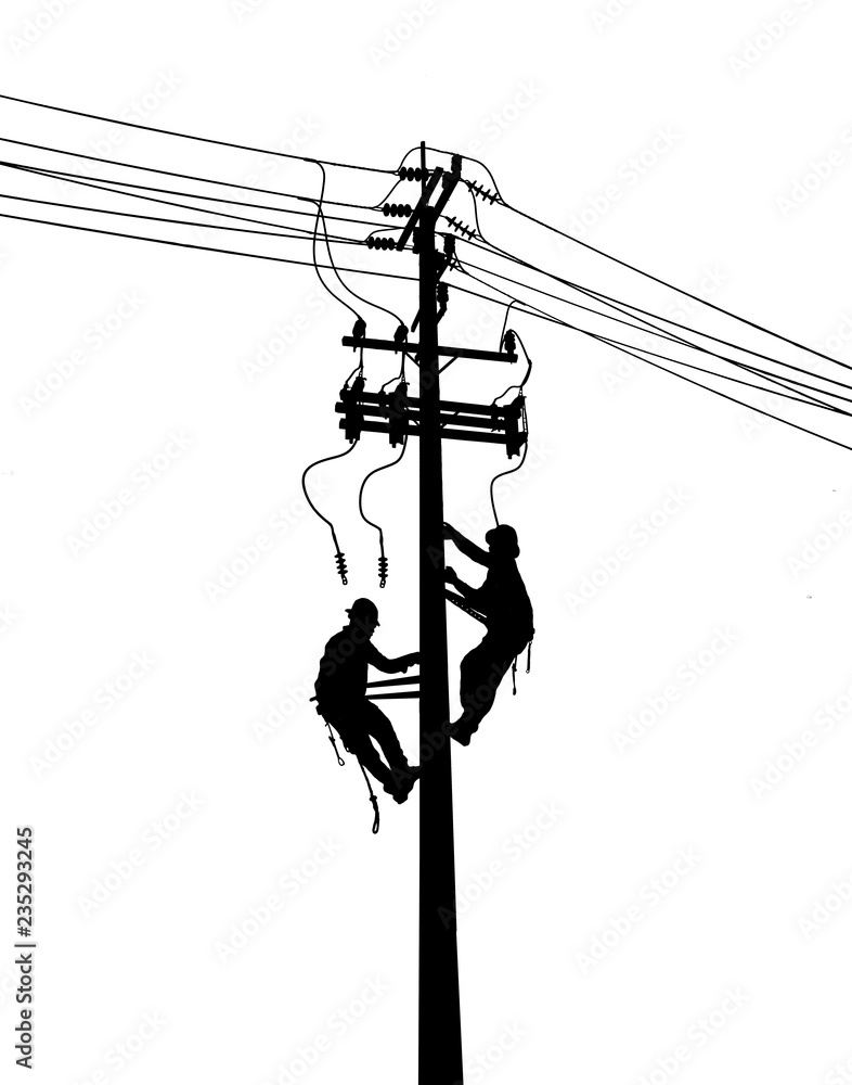 Power Lines Silhouette