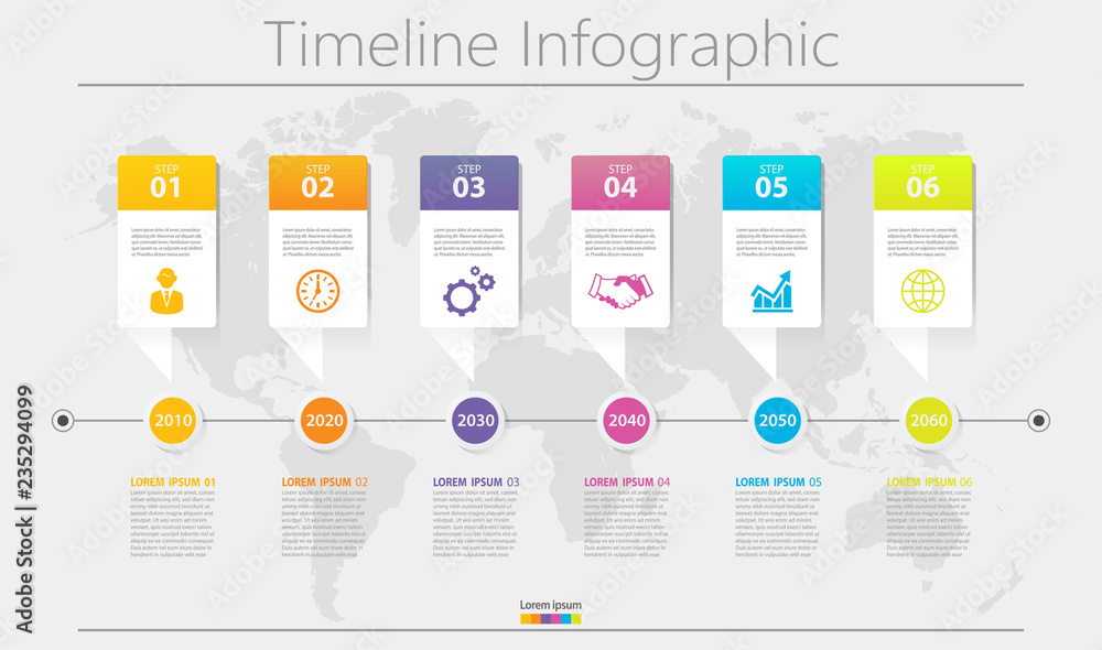 Basic Business data visualization. timeline infographic icons designed ...