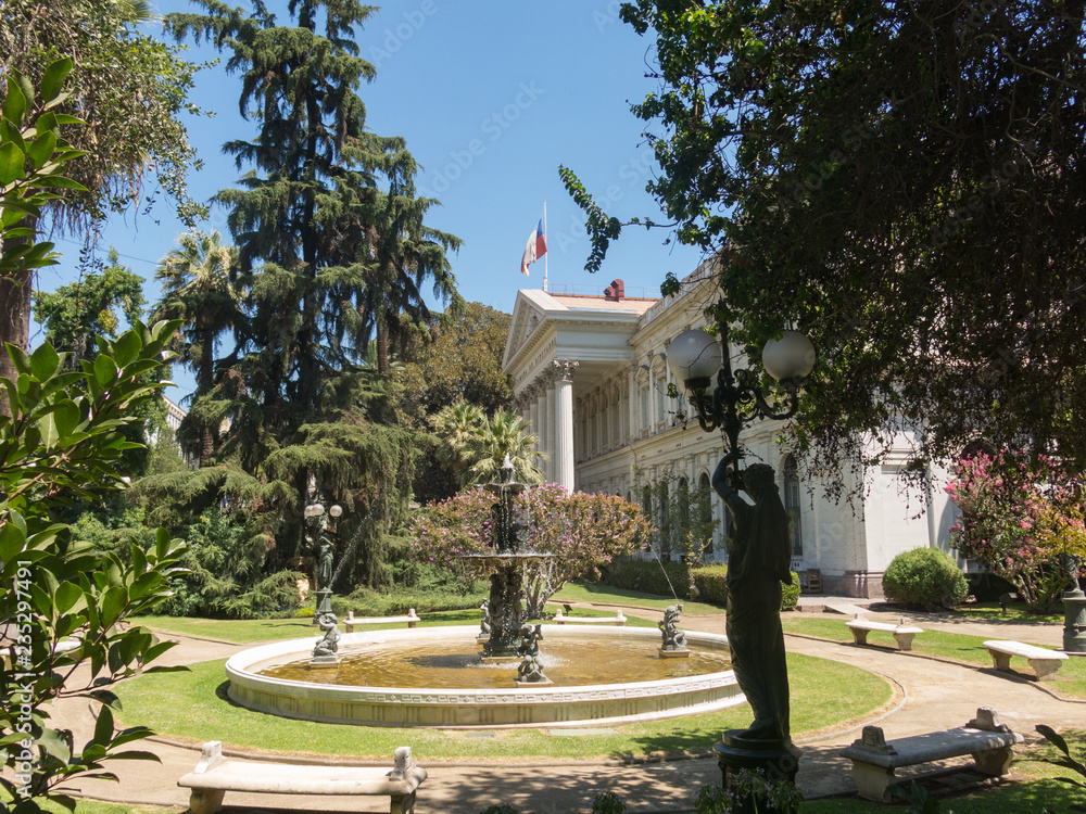 Seat of Santiago of the National Congress of Chile, in the center of ...