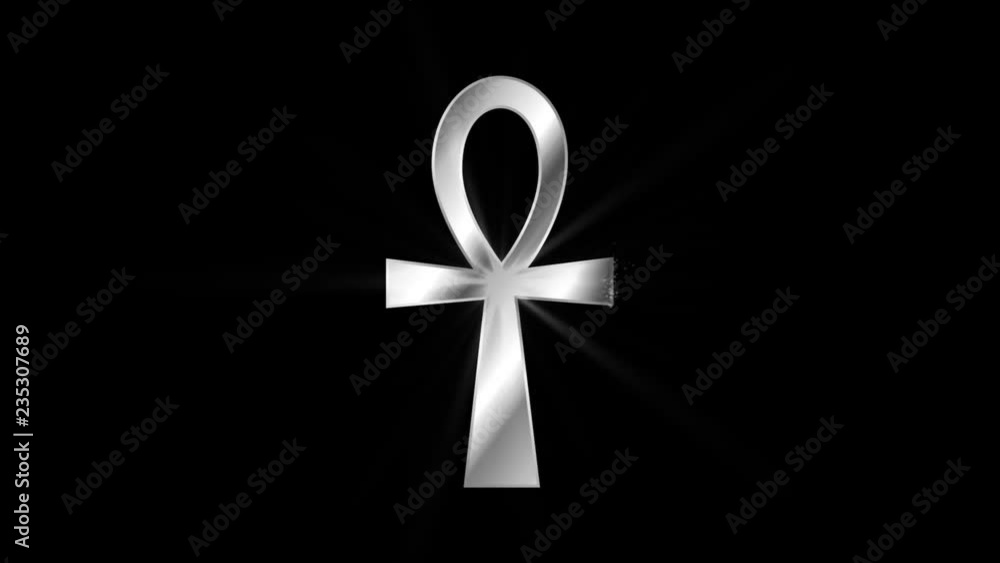Kemetism Egyptian Ankh Religious symbol Particles Animation, Magical ...