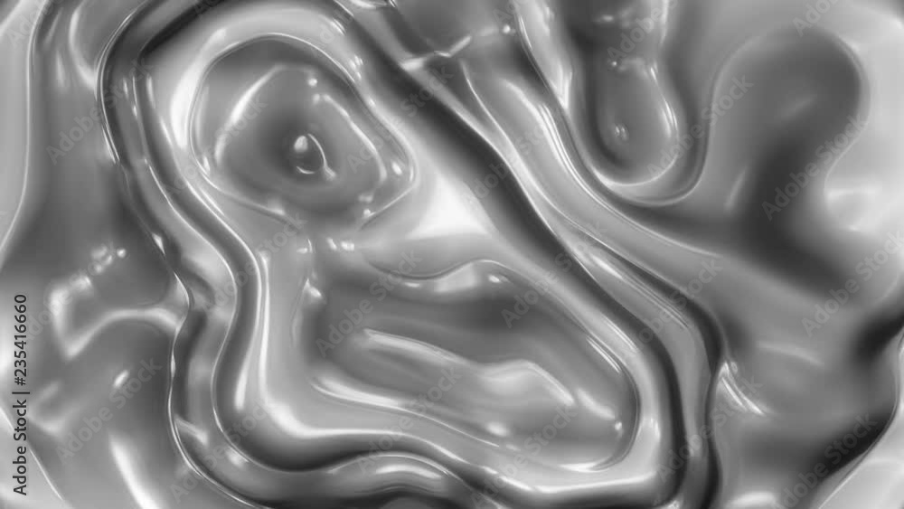 Metal Flow 1 - Metallic Organic Fluid Video Background Loop /// This ...