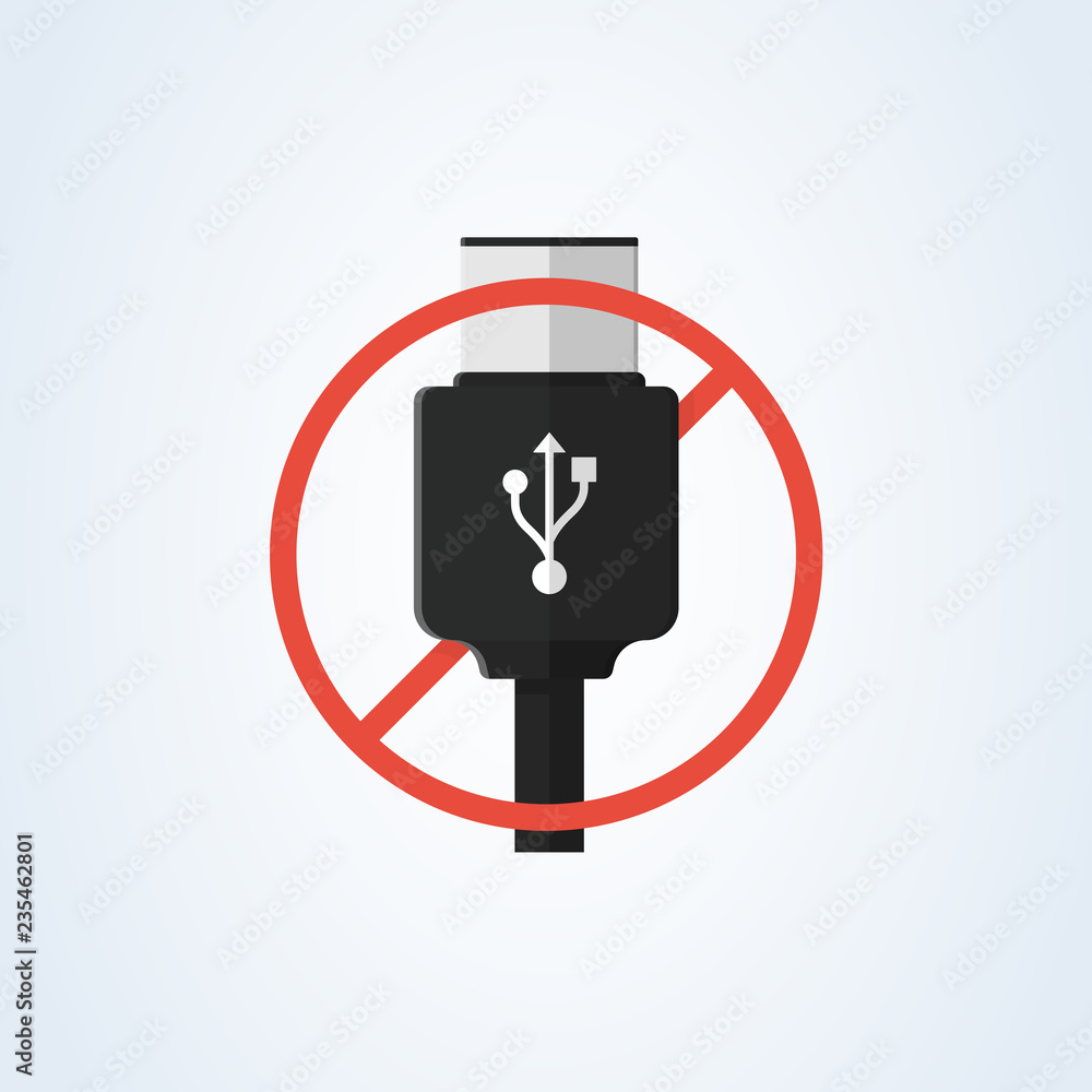 vector usb type-c and usb-c flat. universal cable adapter. delete usb ...