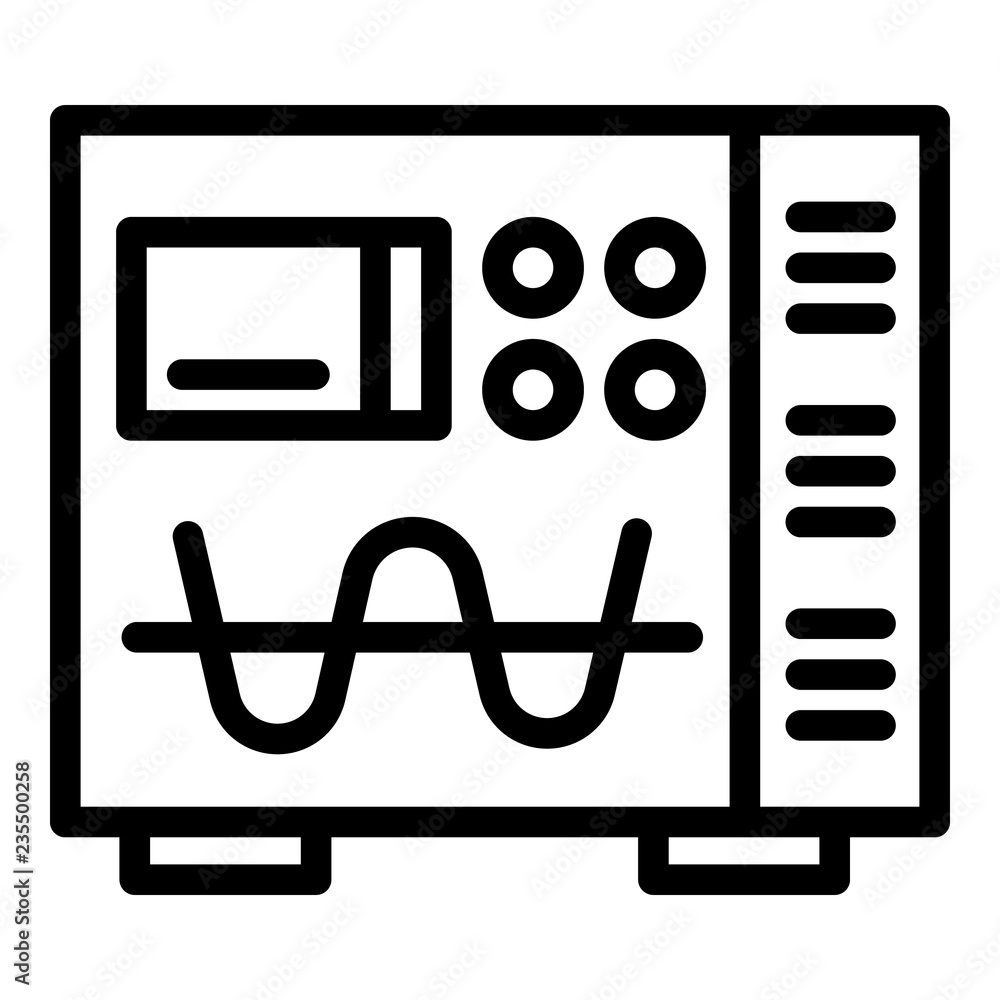 Electric modulator device icon. Outline electric modulator device ...