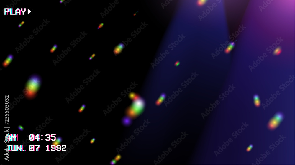 vhs light flare Stock Vector | Adobe Stock