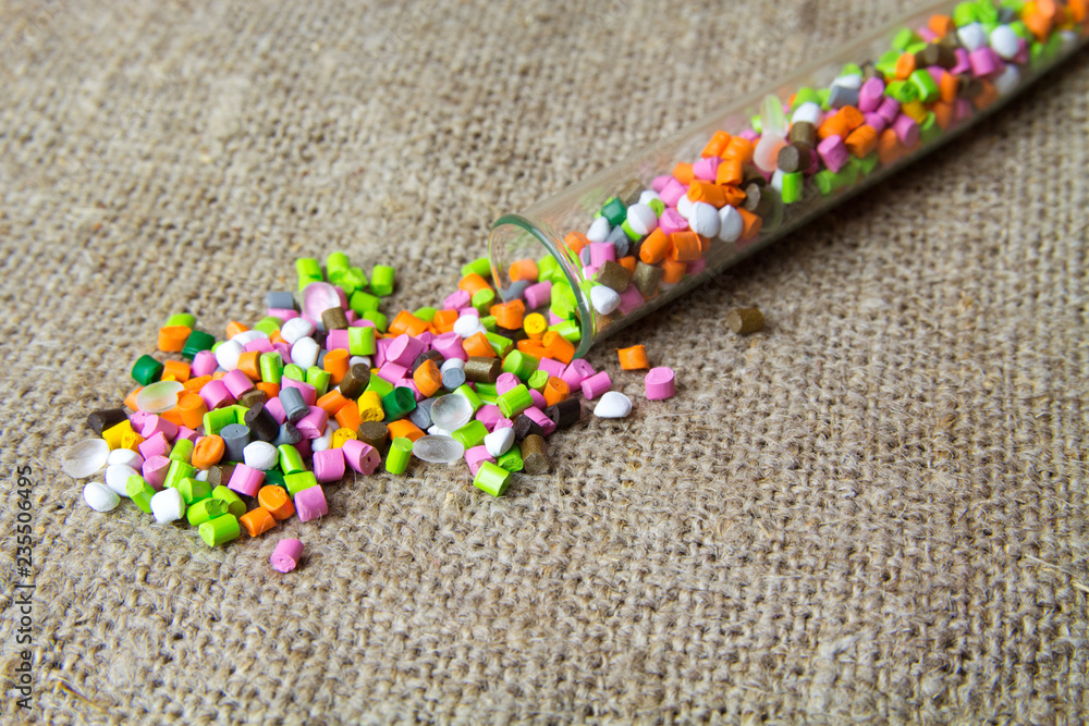 Plastic pallets . Plastic raw materials in granules for industry ...