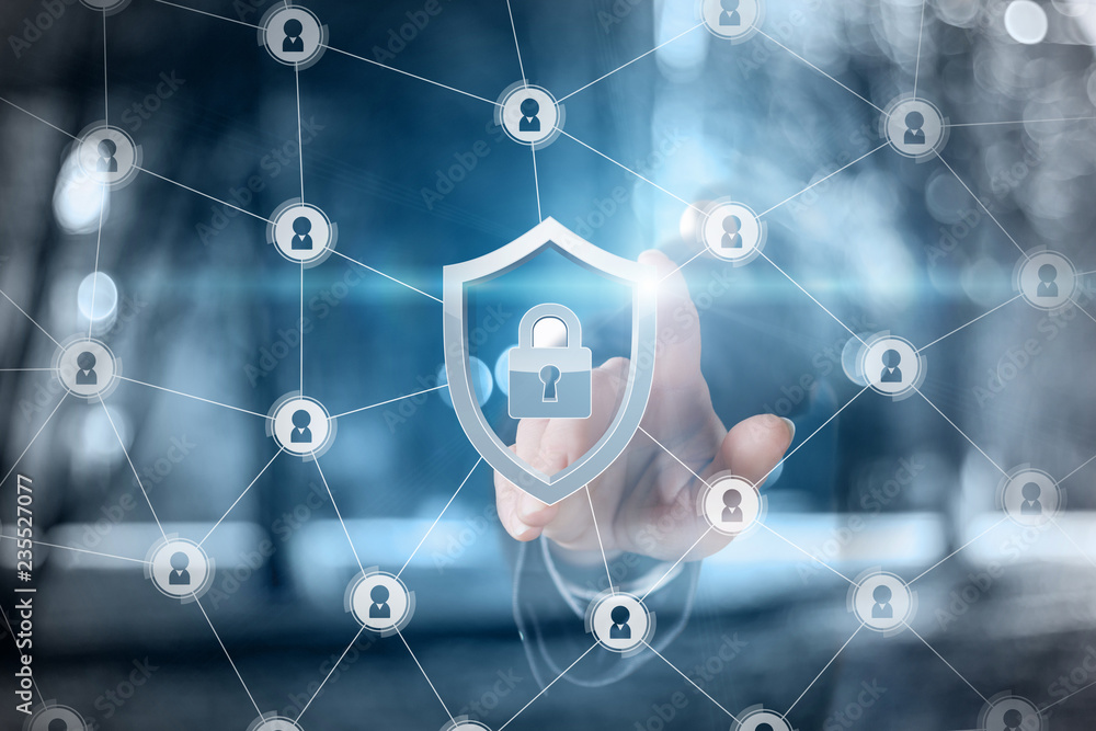 The concept is the security system principle. Stock Photo | Adobe Stock