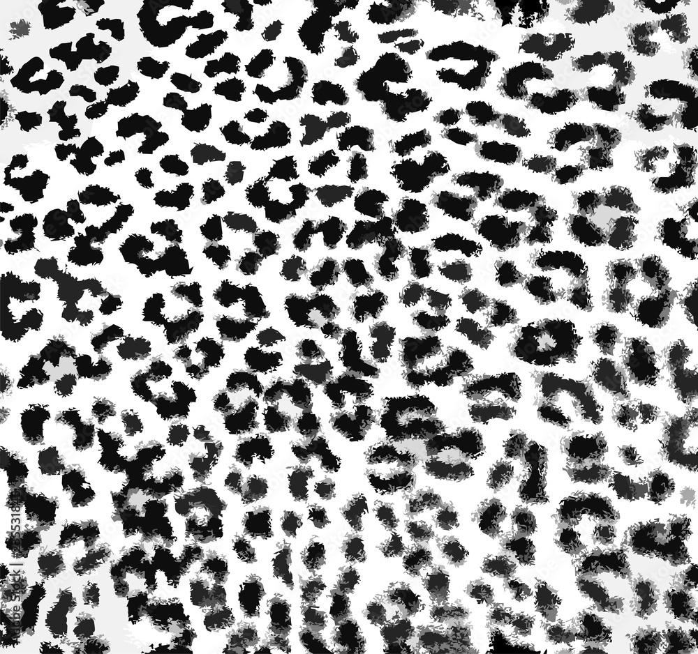 Seamless vector leopard print. Stock Vector | Adobe Stock