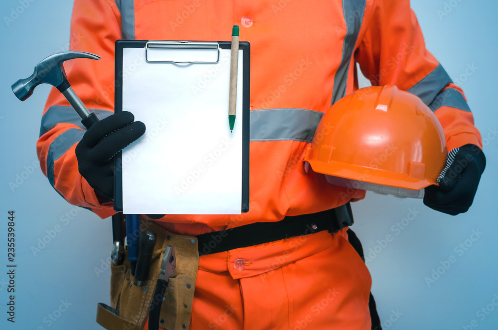 Building contract. Fix list. Building agreement mockup. Construction ...