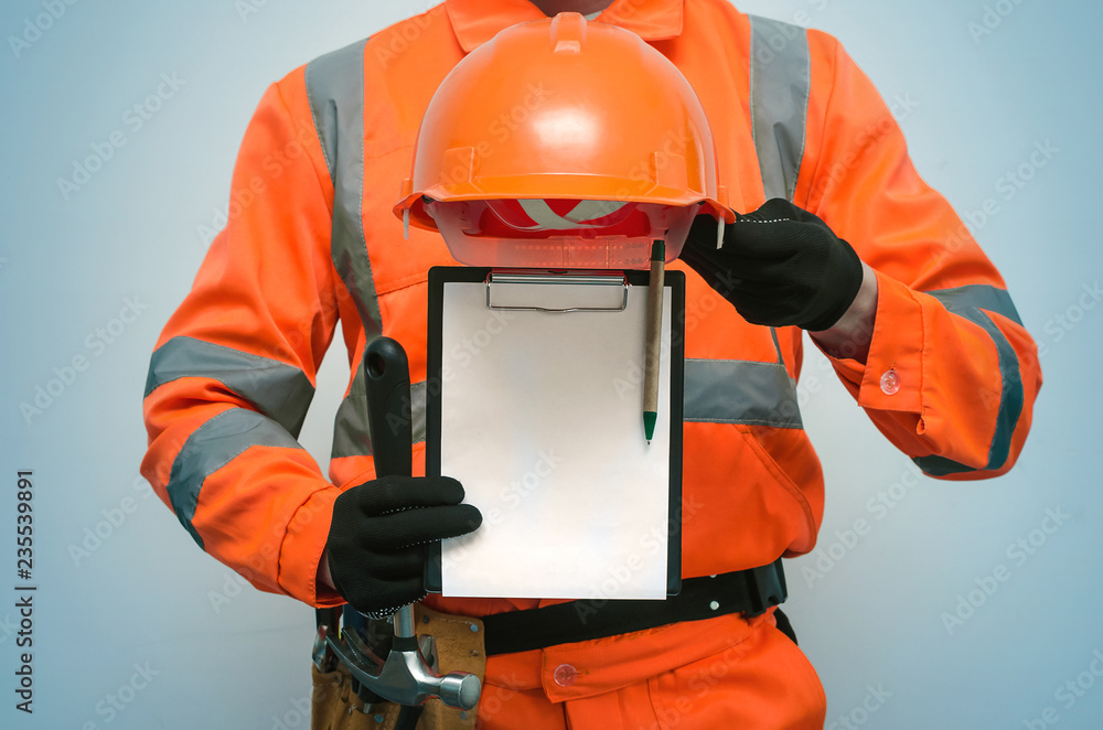 Building contract. Fix list. Building agreement mockup. Construction ...