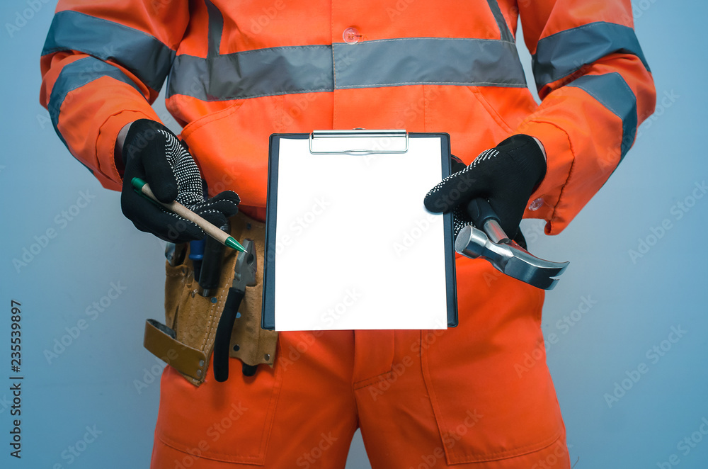 Building contract. Fix list. Building agreement mockup. Construction ...