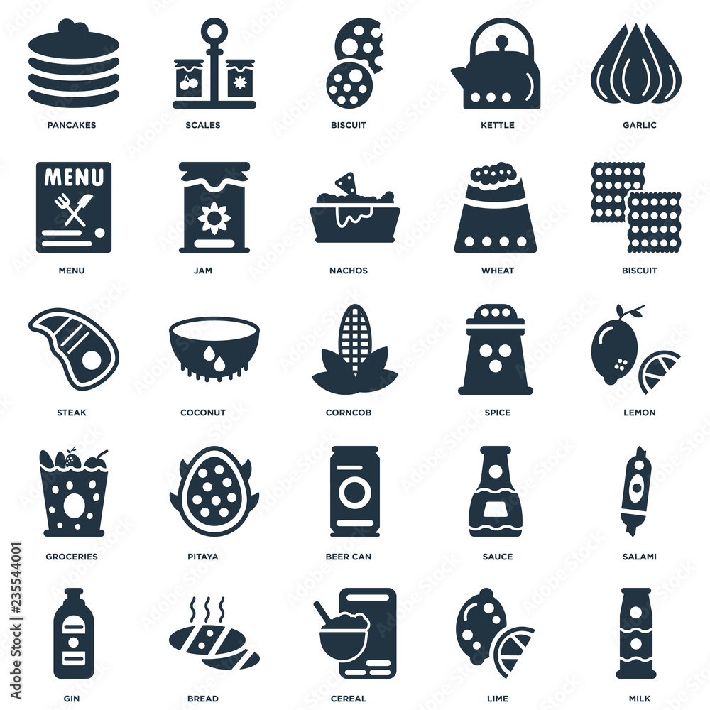 Elements Such As Milk, Lime, Cereal, Bread, Gin, Biscuit, Spice, Beer ...