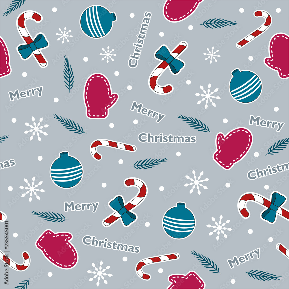 Cute Christmas Pattern Background
