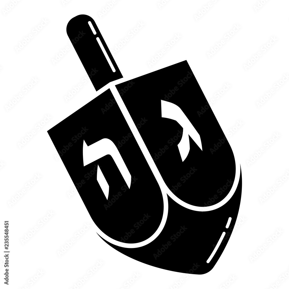 Dreidel icon. Simple illustration of dreidel vector icon for web design ...