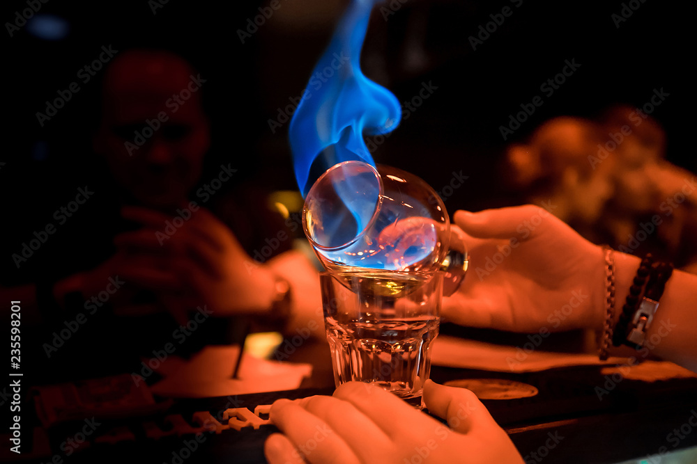 Tequila Flame Shots