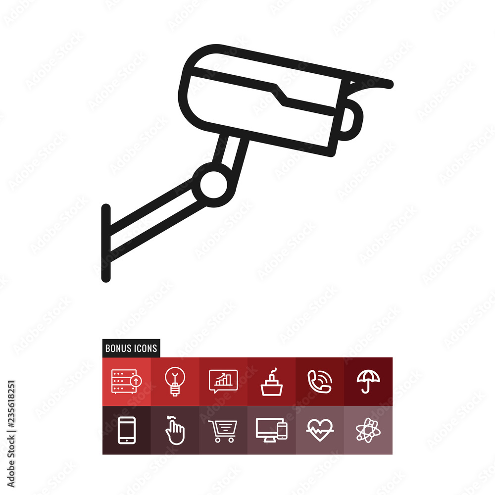 Grafika wektorowa Stock: Cctv vector icon | Adobe Stock Grafika wektorowa Stock: Cctv vector icon | Adobe Stock