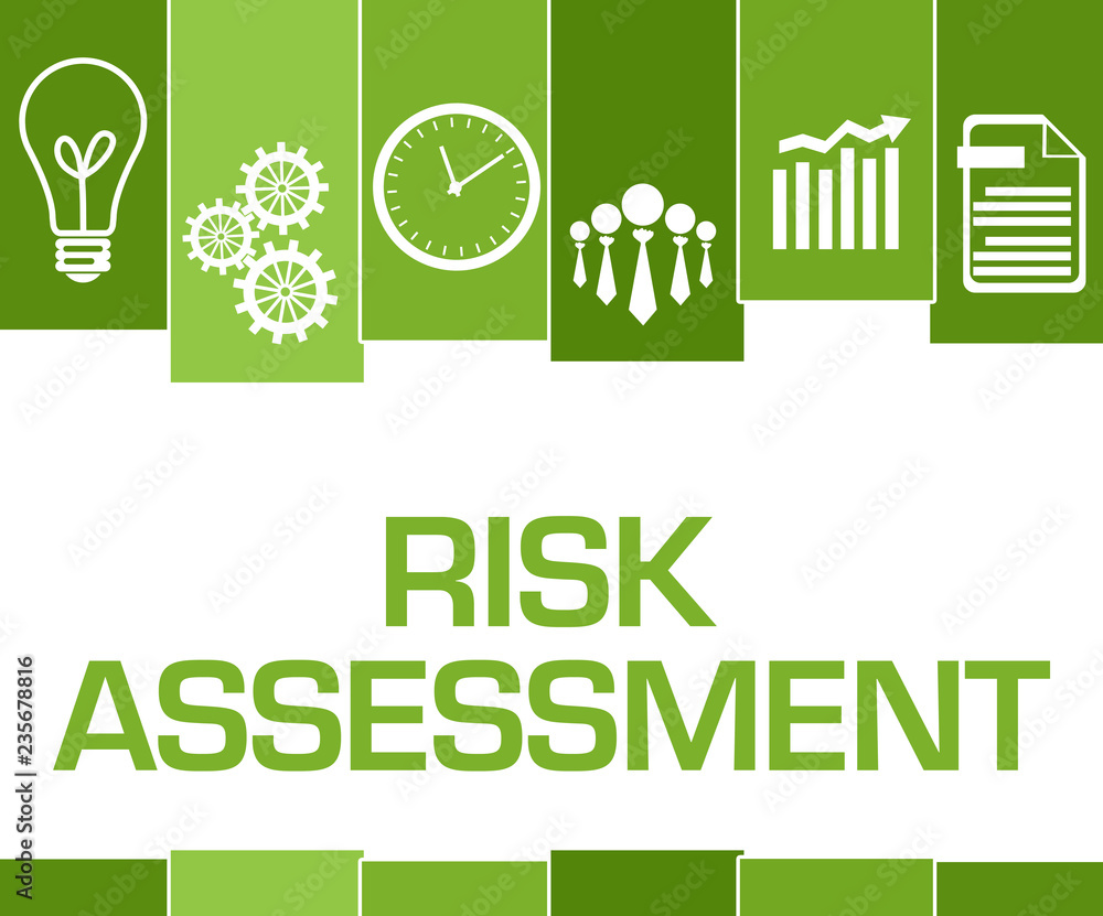 Risk Assessment Green Stripes Symbols Stock Illustration | Adobe Stock