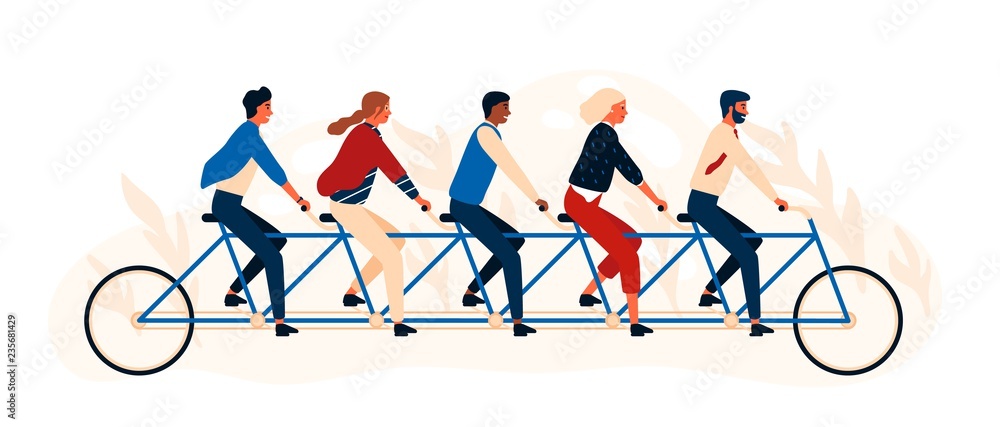 Bike Friends With A Cartoon