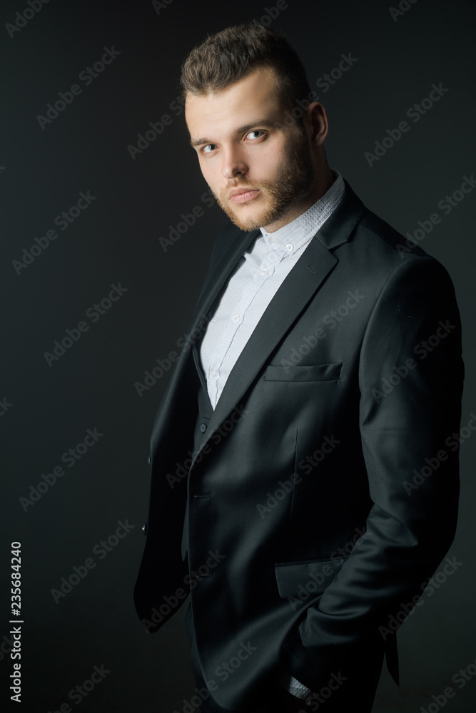 Rich man in classic suits. Fashion suit. Luxury mens clothing. Man in ...