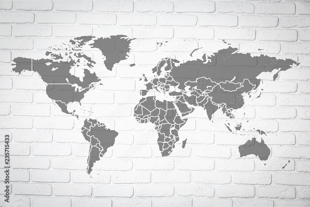 Fototapeta mapa świata dla dzieci Map. | Fototapety dla DZIECI