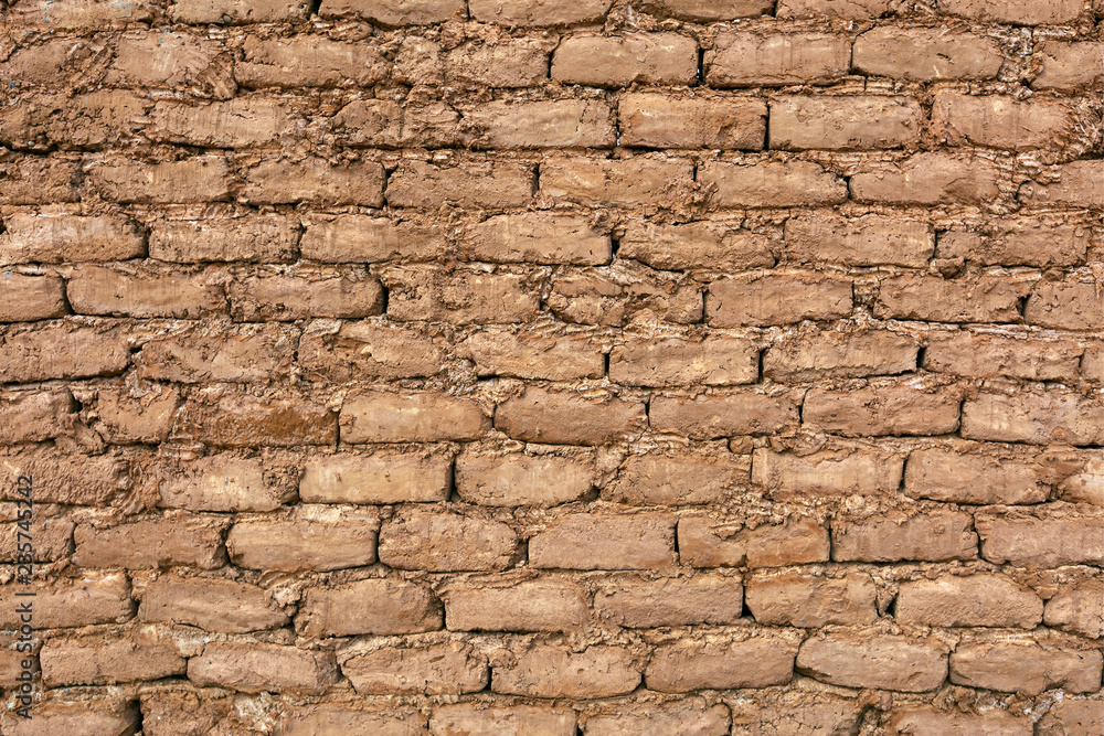adobe brick background in desert, Stock Photo | Adobe Stock