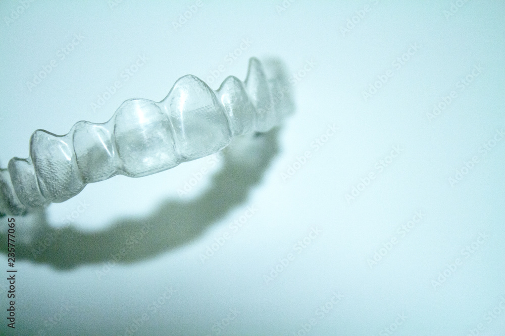 Transparent dental orthodontics to correct dental alignment Stock Photo ...