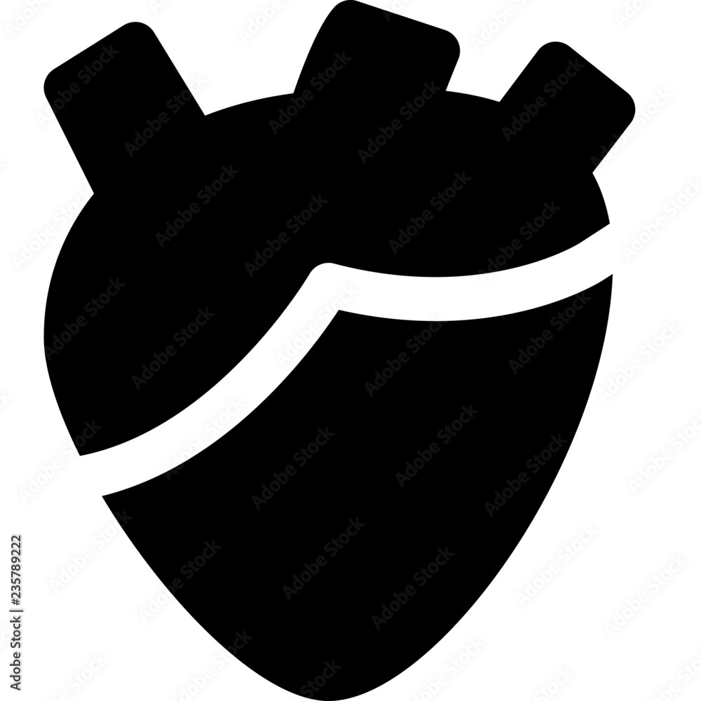 Human heart anatomy Stock Vector | Adobe Stock