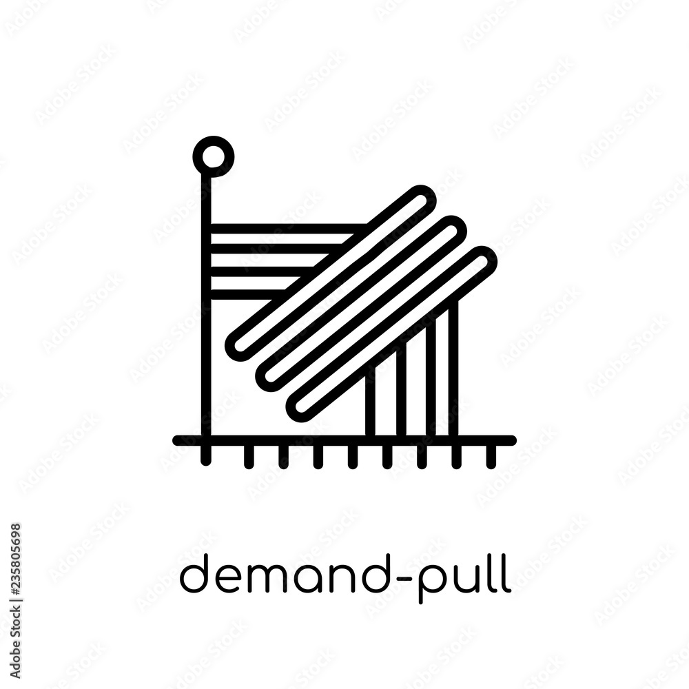 Demand Pull Inflation Icon From Demand Pull Inflation Collection Stock